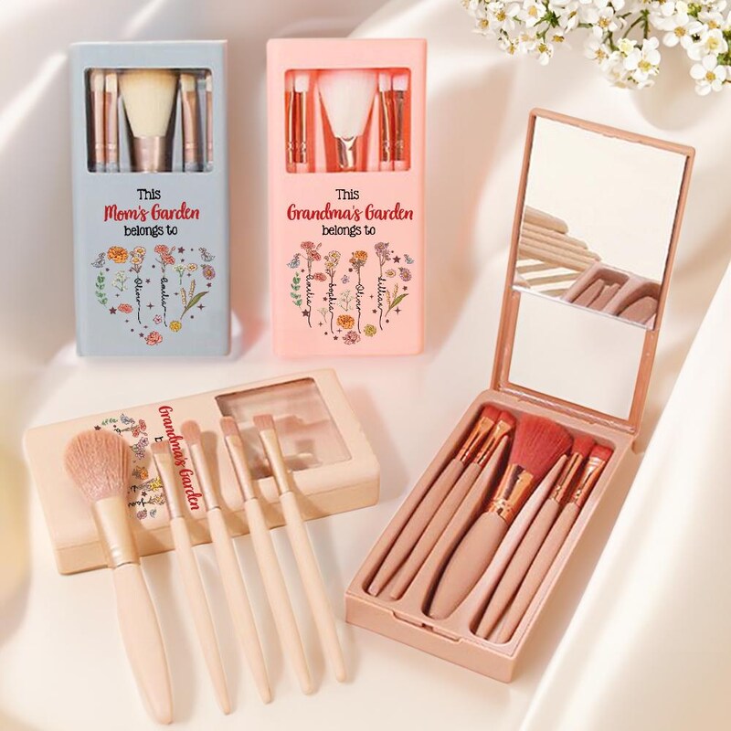 Makeup Brush Set With Box - Etsy
