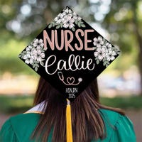 Nurse Grad Cap Topper, Customizable Healthcare, Graduation Cap, Nurse ...