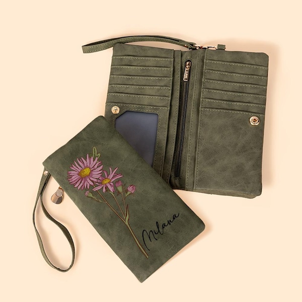 Birthflowers Wallet - Etsy