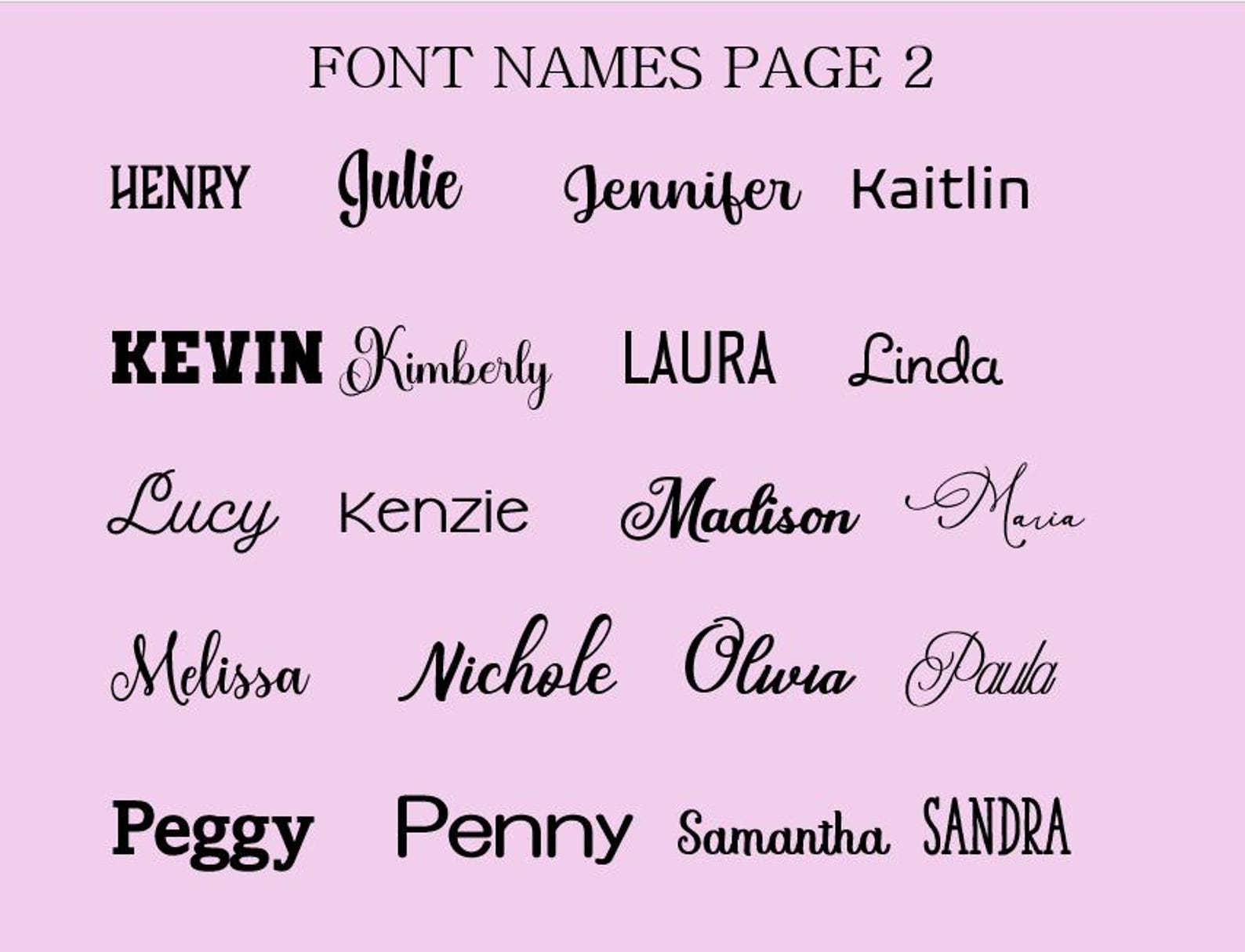 Personalized Decal Custom Name Sticker for Kids, Great Gift Idea ...
