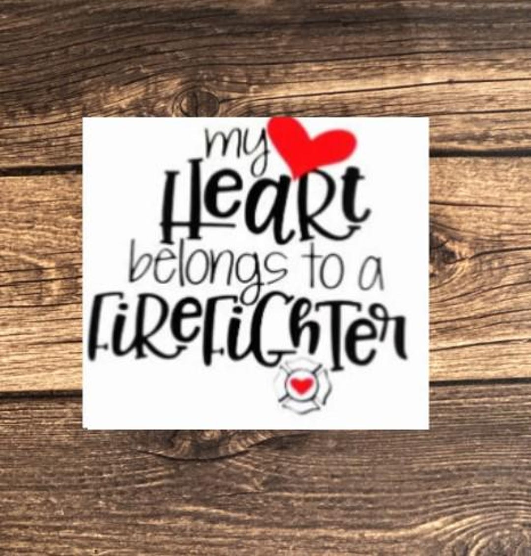 Firefighter Decal Firefighter Sticker for Car, Laptop, or Wall Fireman ...