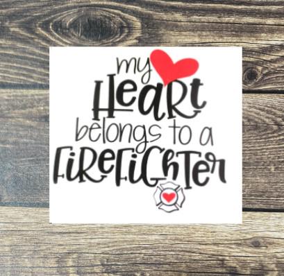 Firefighter Decal Firefighter Sticker for Car, Laptop, or Wall Fireman ...
