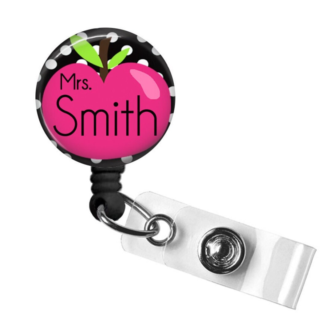 Personalized Teacher ID Badge Clip, Custom End of the Year Teacher ...