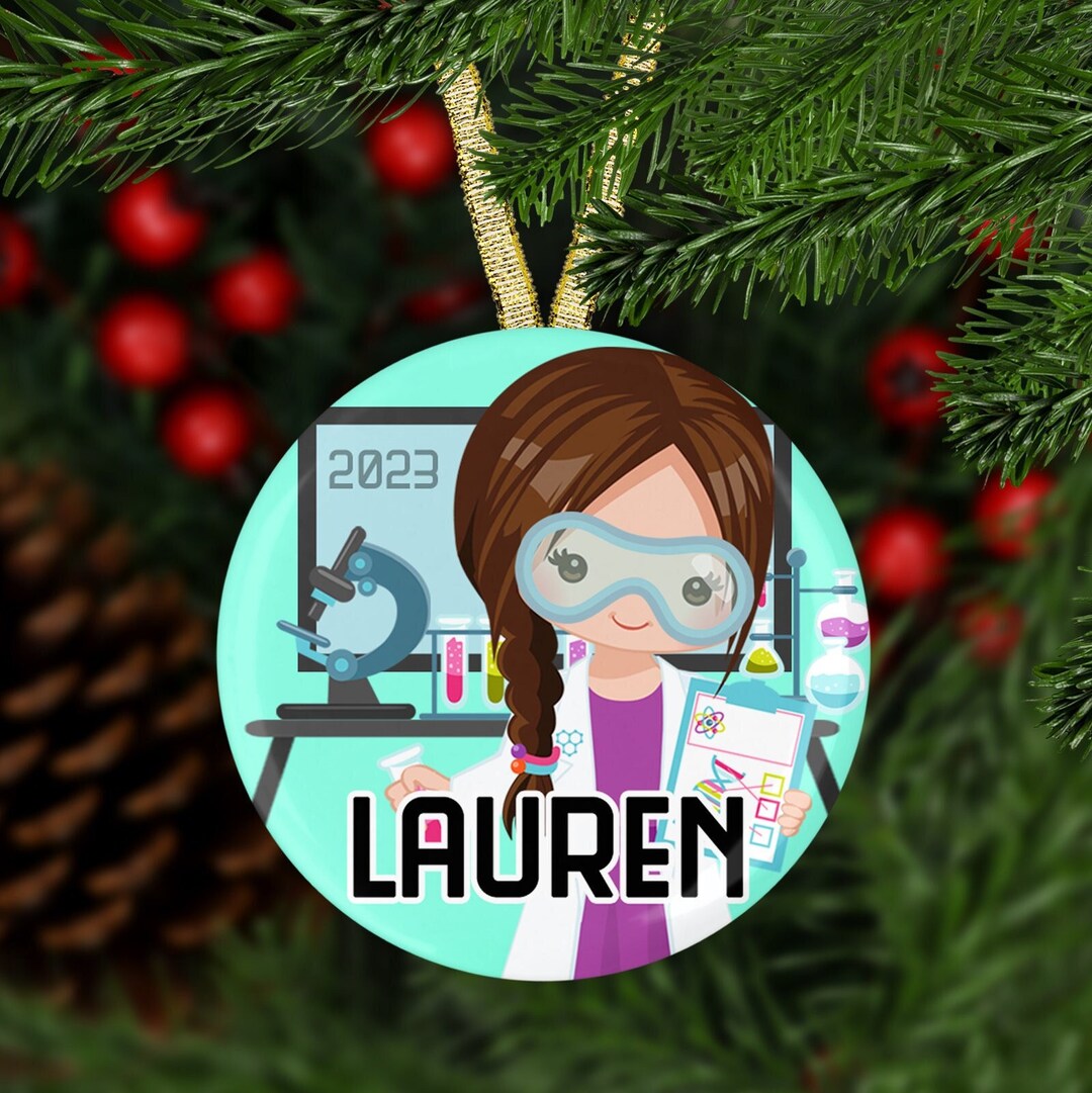 Personalized Lab Tech Ornament: Handmade Holiday Decoration - Etsy