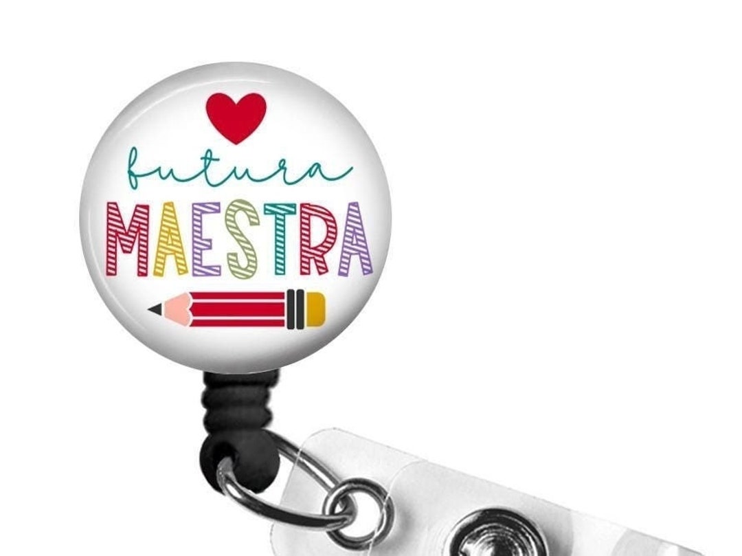 Futura Maestra Badge Lanyard End of the Year, Teacher Appreciation ...