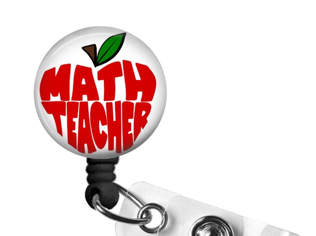 Math Teacher Badge Lanyard - End of the Year Gifts, Teacher ...