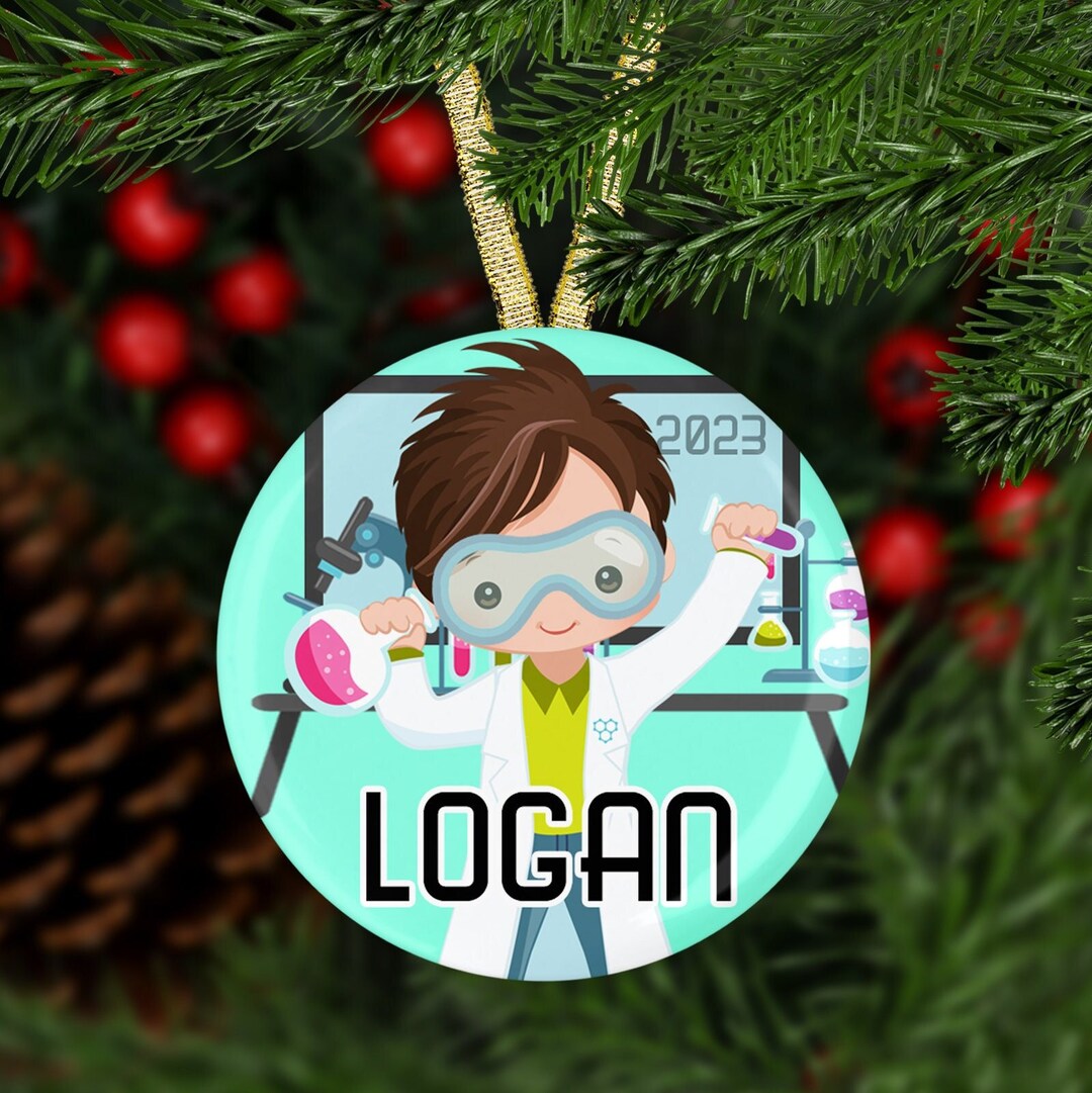 Personalized Lab Tech Ornament: Handmade Holiday Decoration - Etsy