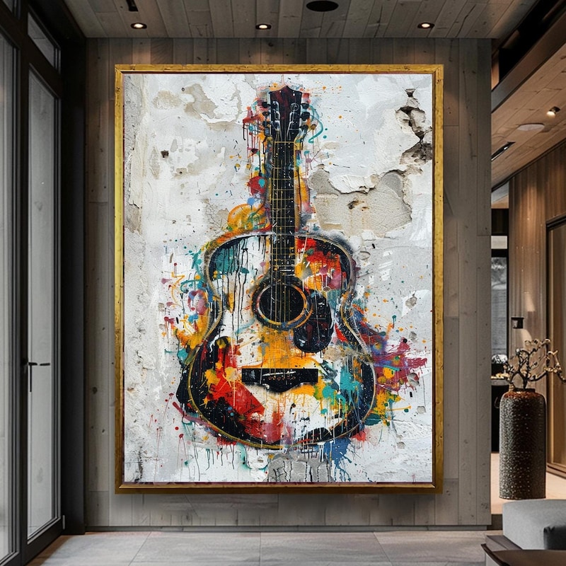 Abstract Guitar Art - Etsy