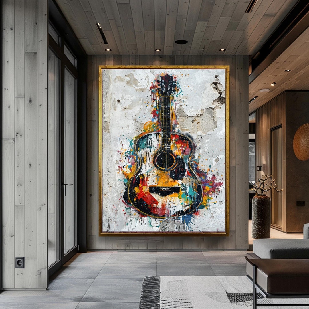 Guitar Decor Gift for Music Lovers Musician Gift Bar Decor Gift Idea ...