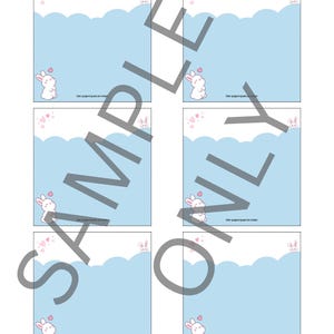 Blue Memo Pad, Cute Stationery Printables Notepad, Instant Digital ...