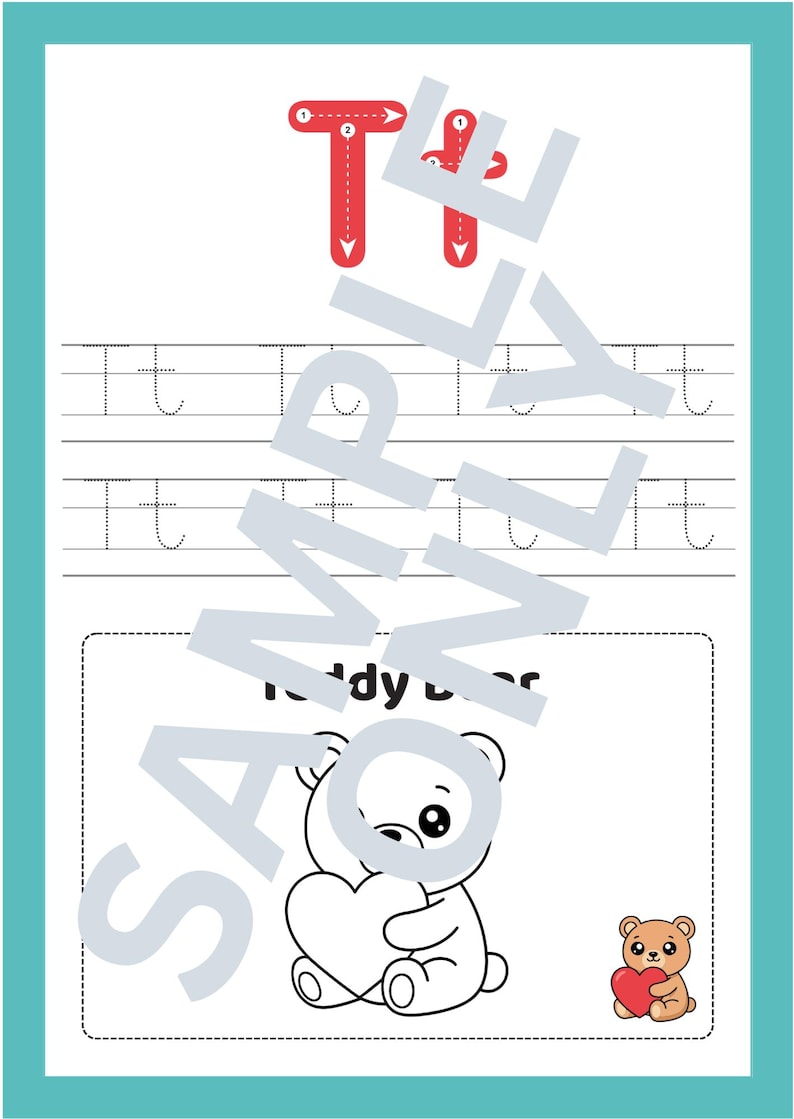 ABC Trace and Color Worksheet for Kids | Alphabet Tracing Book PDF ...