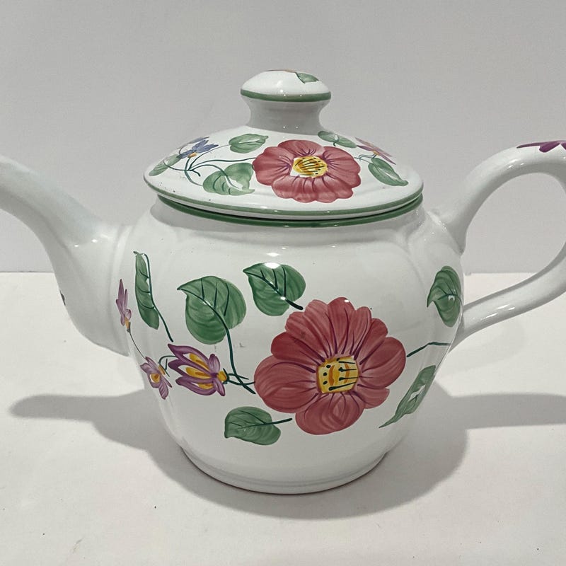 Hand Painted Tea Pot - Etsy
