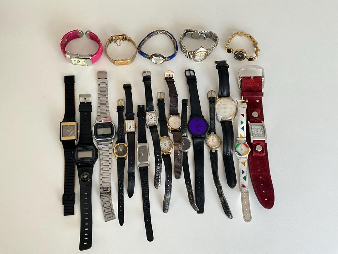 Assorted Lot of Vintage Watches Statement Watches Bundle of Wrist ...