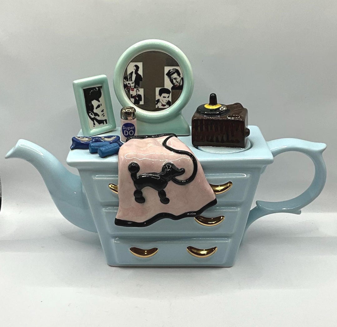 J. Bailey Limited Edition Teapot Made in England. Dresser With an Elvis ...