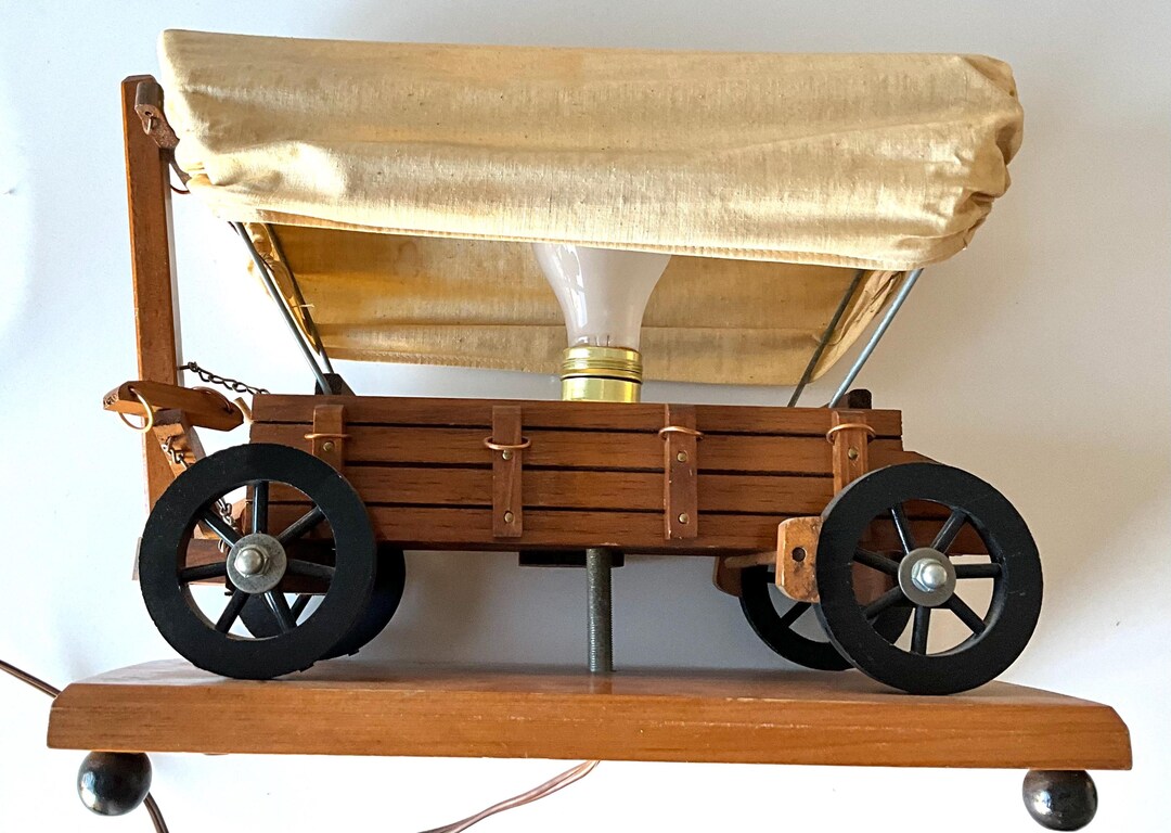 Vintage Yellowstone Ranch 1883 Wagon Wood Lamp Light Decor - Etsy