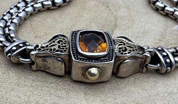 William Schraft Sterling Silver and 18K Gold, Gold Fe… - Gem