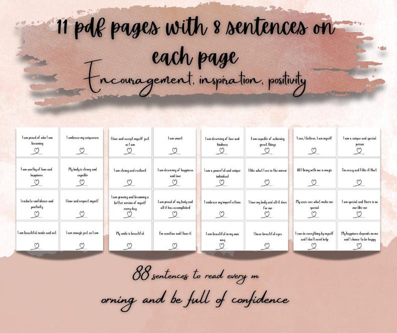 88 Empowering Printable Cards for Women and Girls Boost Confidence With ...