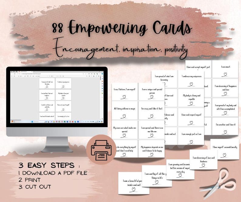 88 Empowering Printable Cards for Women and Girls Boost Confidence With ...