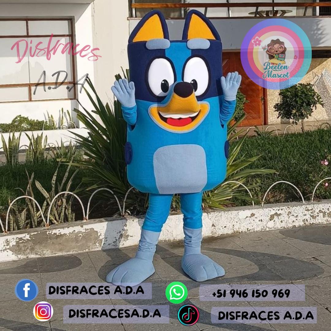 Blue Dog Costume Blue Plush Dog Outfit for Halloween and Special Events ...