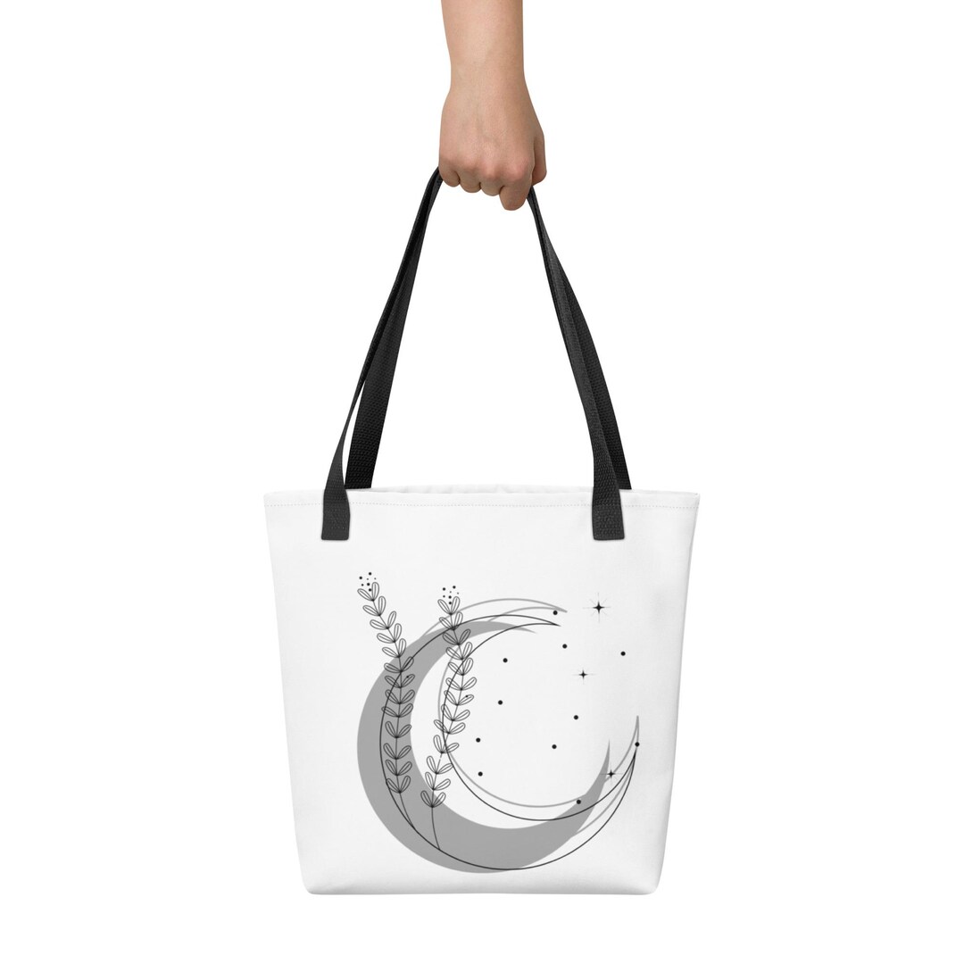 Crescent Moon Tote Bag - Etsy