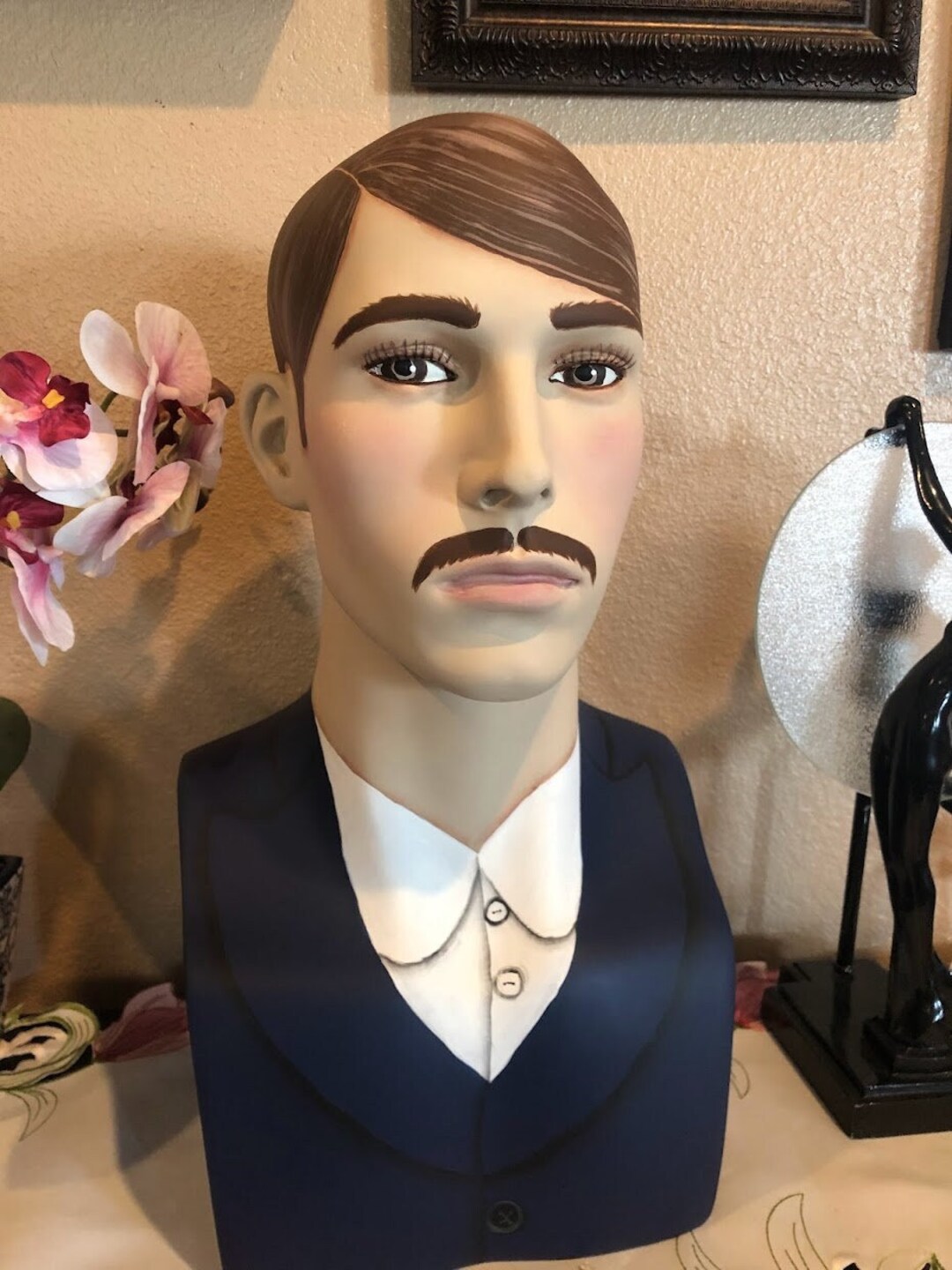 Vintage Style Art Deco Flapper 19 Male Mannequin Head/ - Etsy