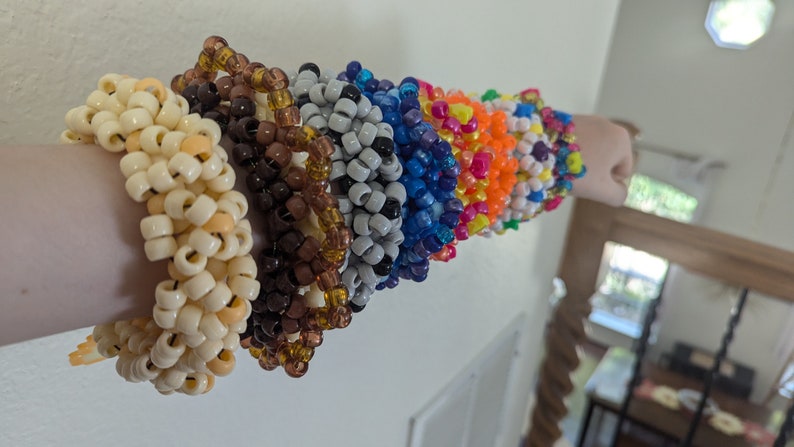 3D X-cuff Kandi, Personalized Kandi Cuff, Custom Beaded 3D Cuff - Etsy