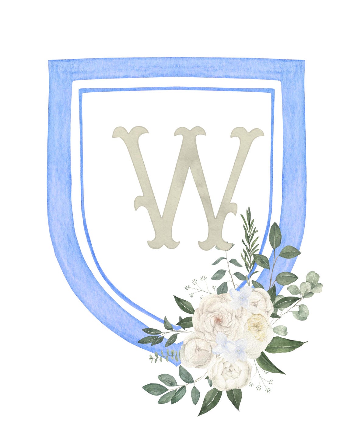 Custom Watercolor Crest – Personalized Digital Download | Wedding Crest ...