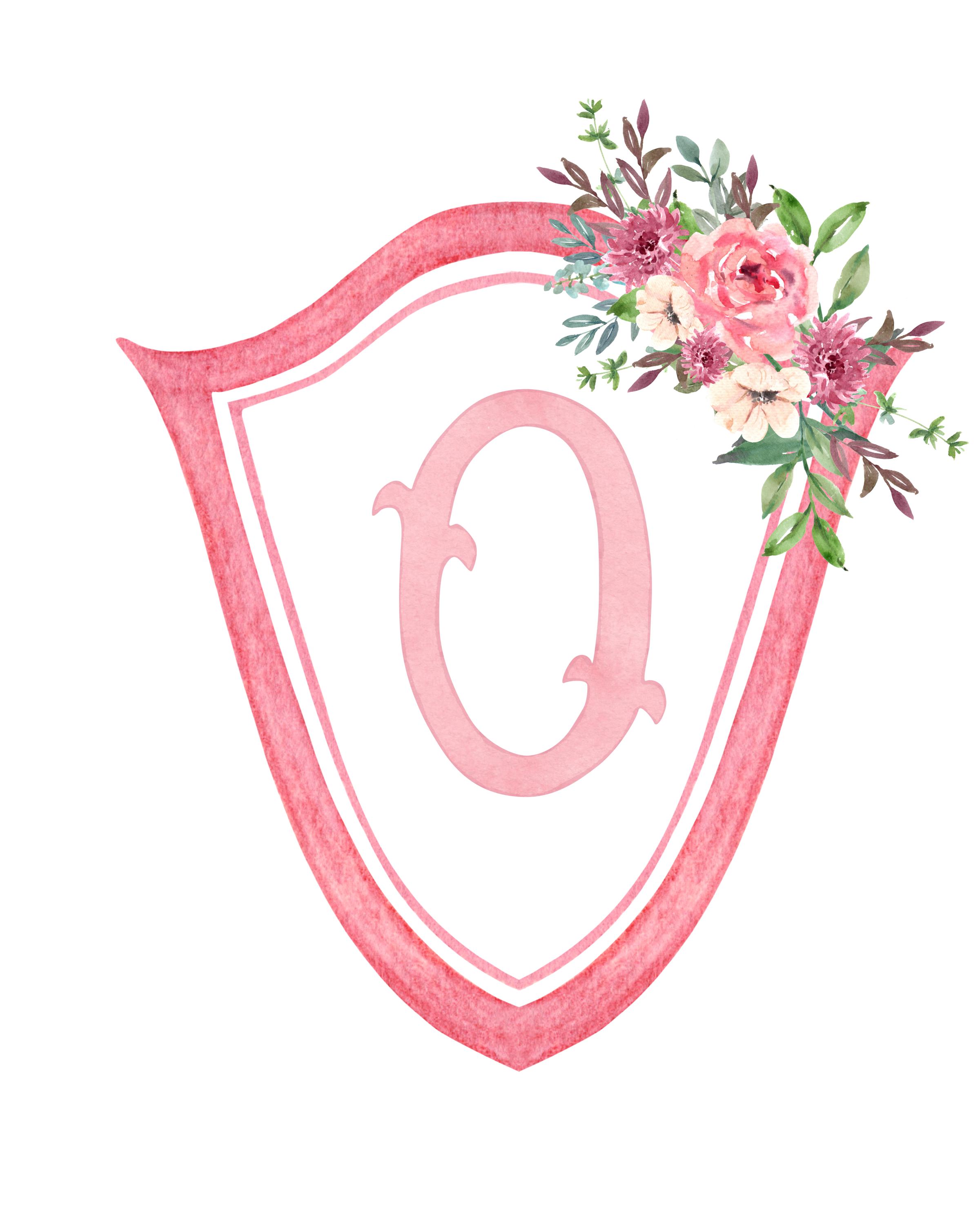 Custom Watercolor Crest: Personalized Wedding, Family Monogram (digital ...
