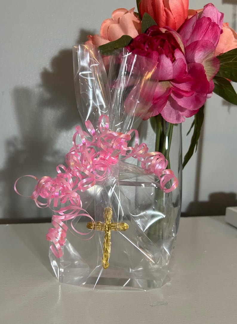 Acrylic Cross Block: Gold Painted Tabletop Art (3” X 3”) - Etsy