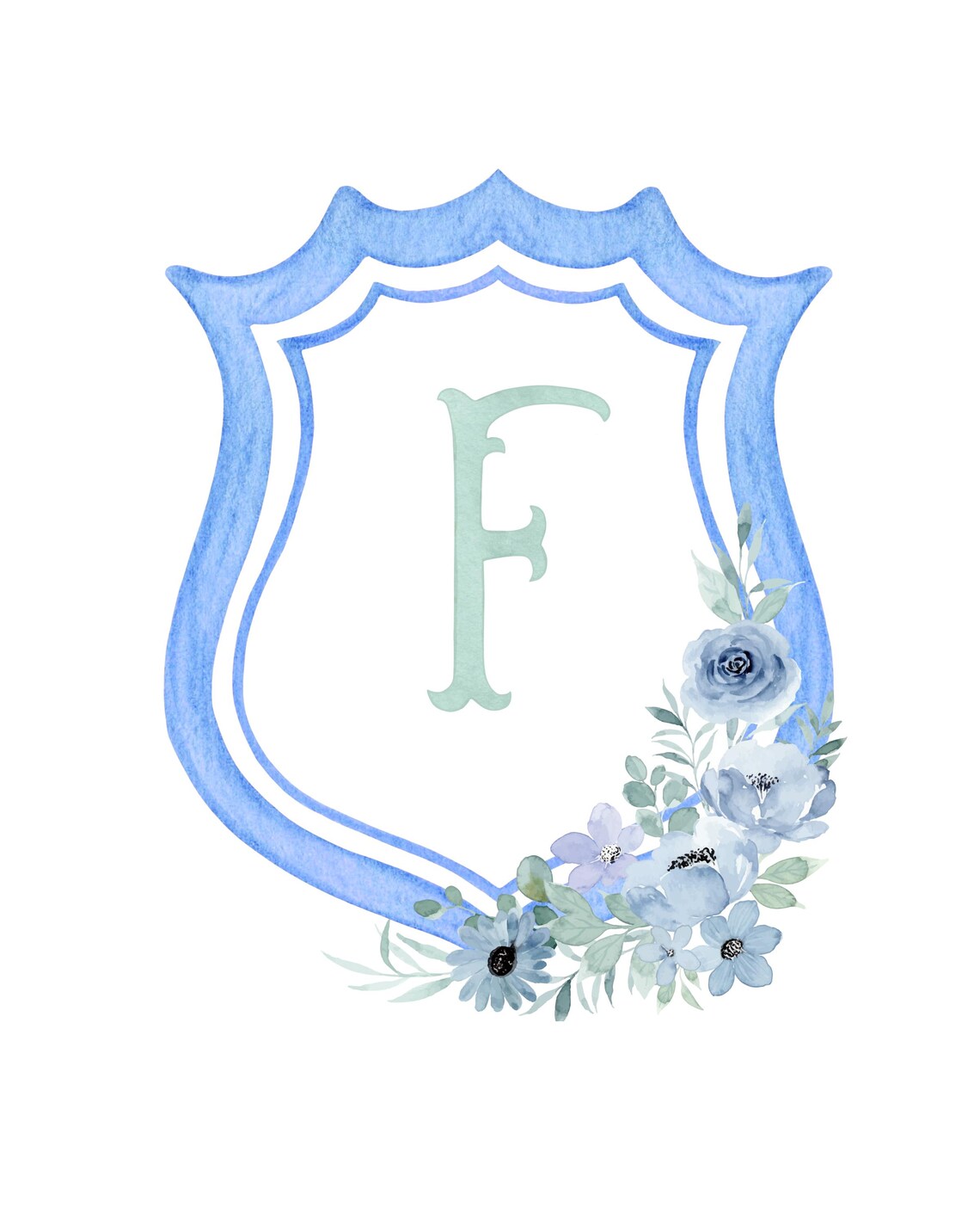 Custom Watercolor Crest – Personalized Digital Download | Wedding Crest ...