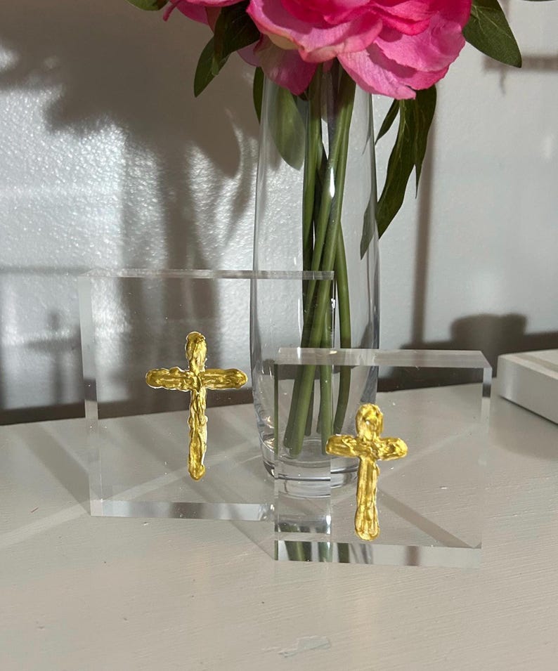 Acrylic Cross Block | Tabletop Art | Christmas Gift | Baptism Gift ...