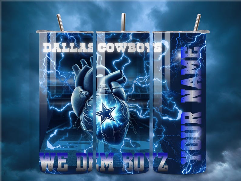 Dallas Cowboys "we Dem Boyz" Lightning Tumbler - Etsy