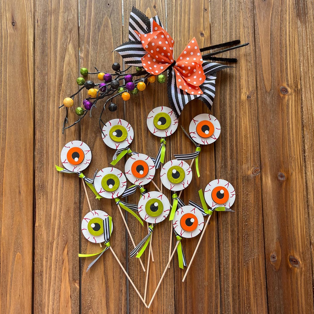 Halloween Tree Eye Ball Picks Set of 10 - Etsy