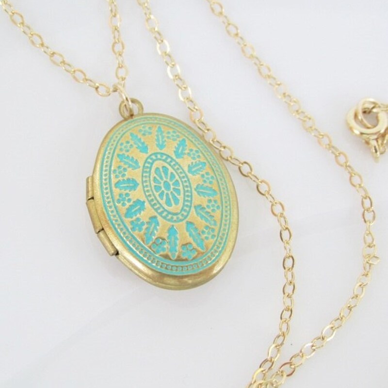 Turquoise Lockets - Etsy