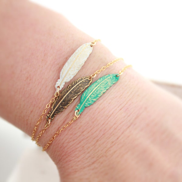 Feather Bracelet - Etsy