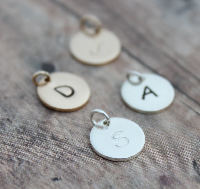 Initial Charms Small Letter Charms Initial Charms Sterling - Etsy