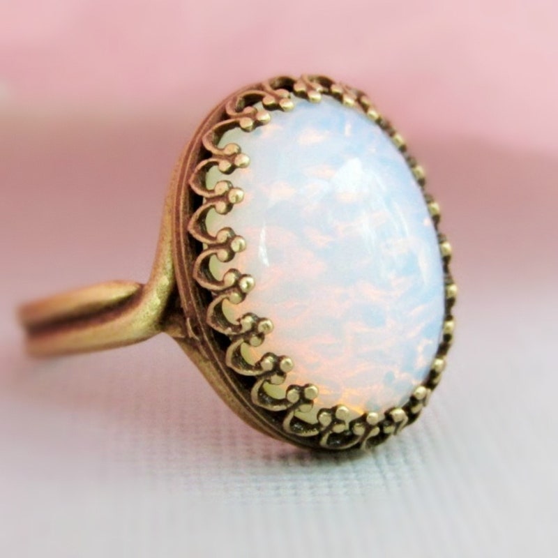 Large Stone Ring - Etsy