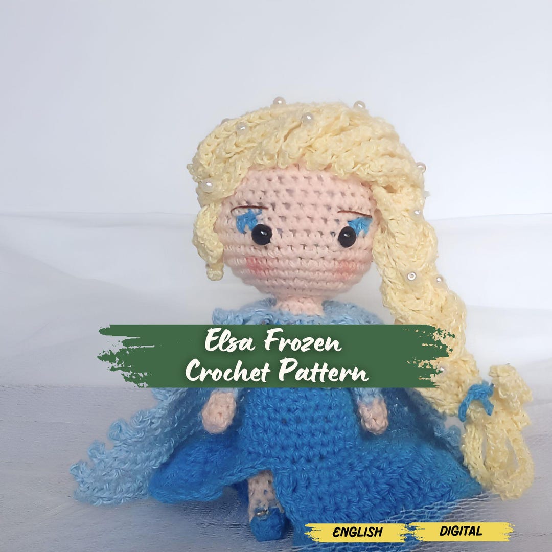 Elsa Frozen Crochet Pattern Amigurumi Elsa DIY, Disney-inspired Crochet ...