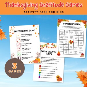 Thanksgiving Gratitude Bundle, Gratitude Activity for Kids ...