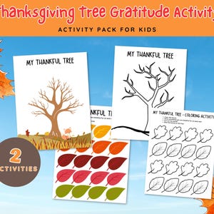 Thanksgiving Gratitude Bundle, Gratitude Activity for Kids ...