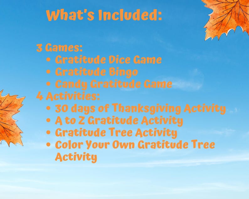 Thanksgiving Gratitude Bundle, Gratitude Activity for Kids ...