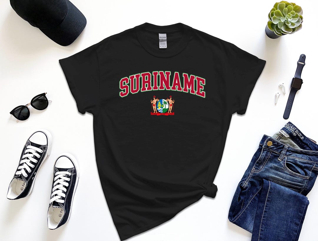 Suriname Shirt, Coat of Arms of Suriname Tshirt Country Emblem Free ...