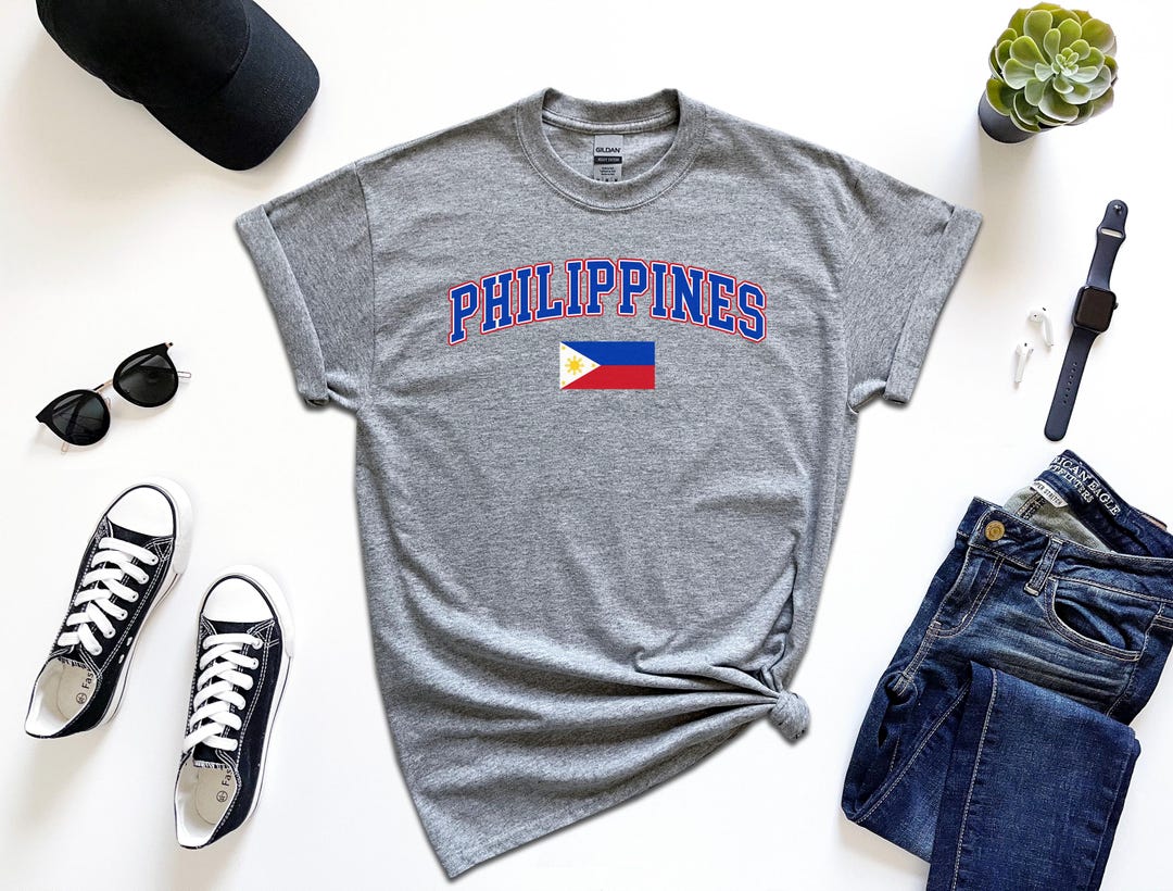 Philippines Shirt, Custom Philippines Tshirt, Simple Flag Free Gift ...