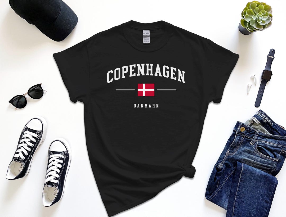 Copenhagen Shirt, Capital City of Danmark, Custom Tshirt Free Gift ...