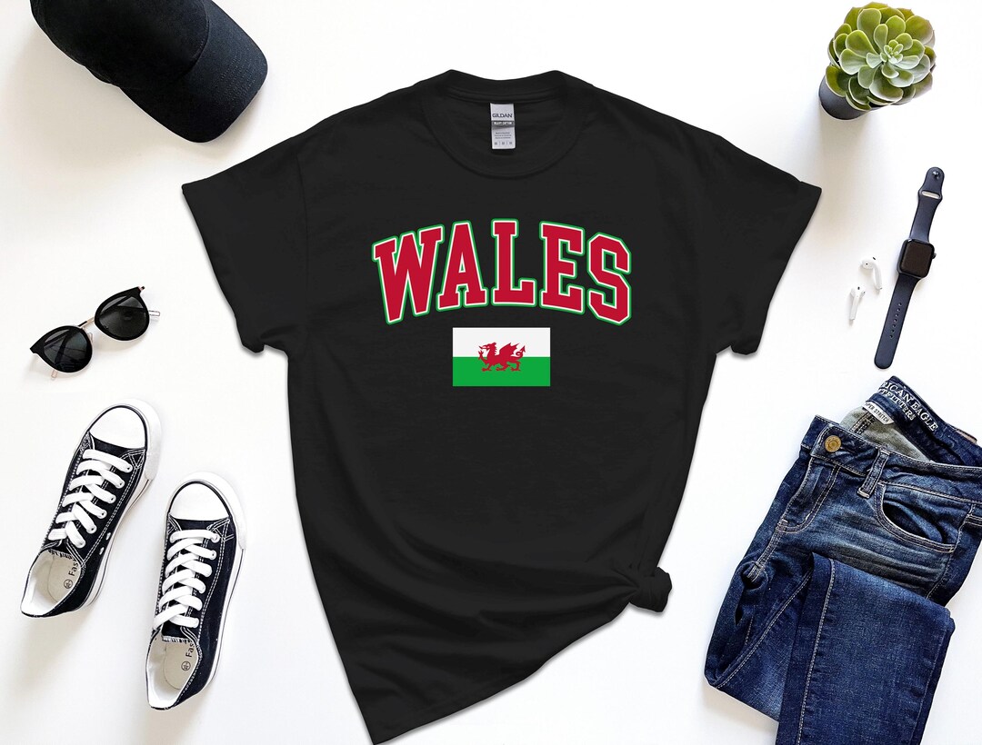 Wales Shirt, Custom Wales Tshirt, Simple Flag Free Gift Message ...