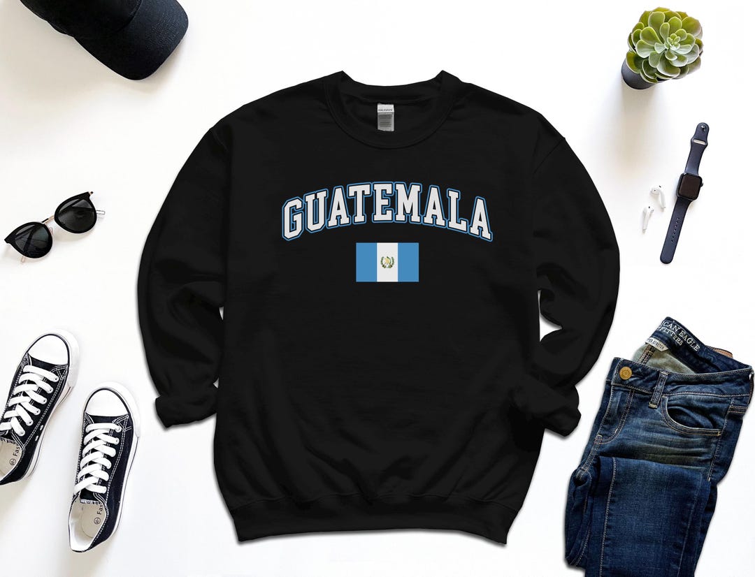 Guatemala Sweatshirt, Custom Guatemala Sweater, Simple Flag Free Gift ...