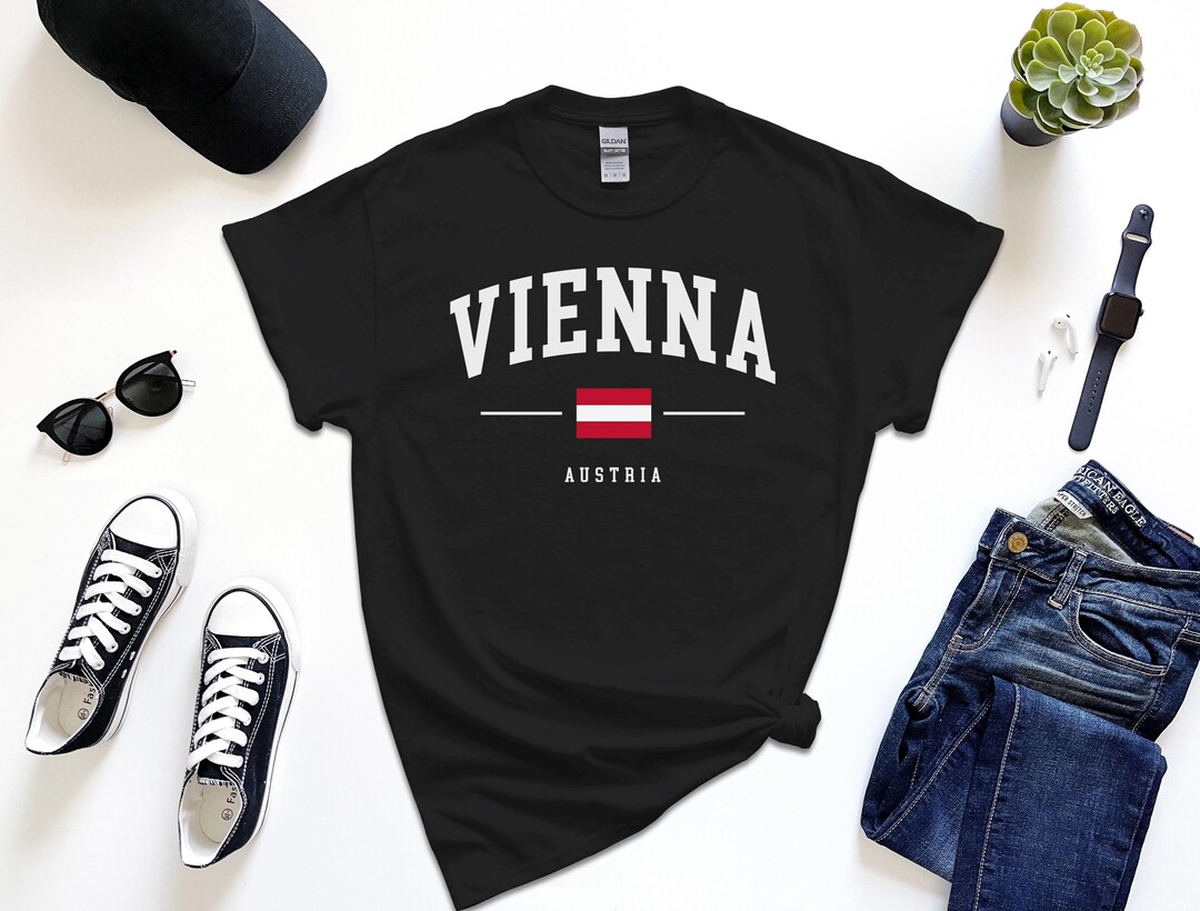Vienna Shirt, Capital City of Austria, Custom Tshirt Free Gift Message ...
