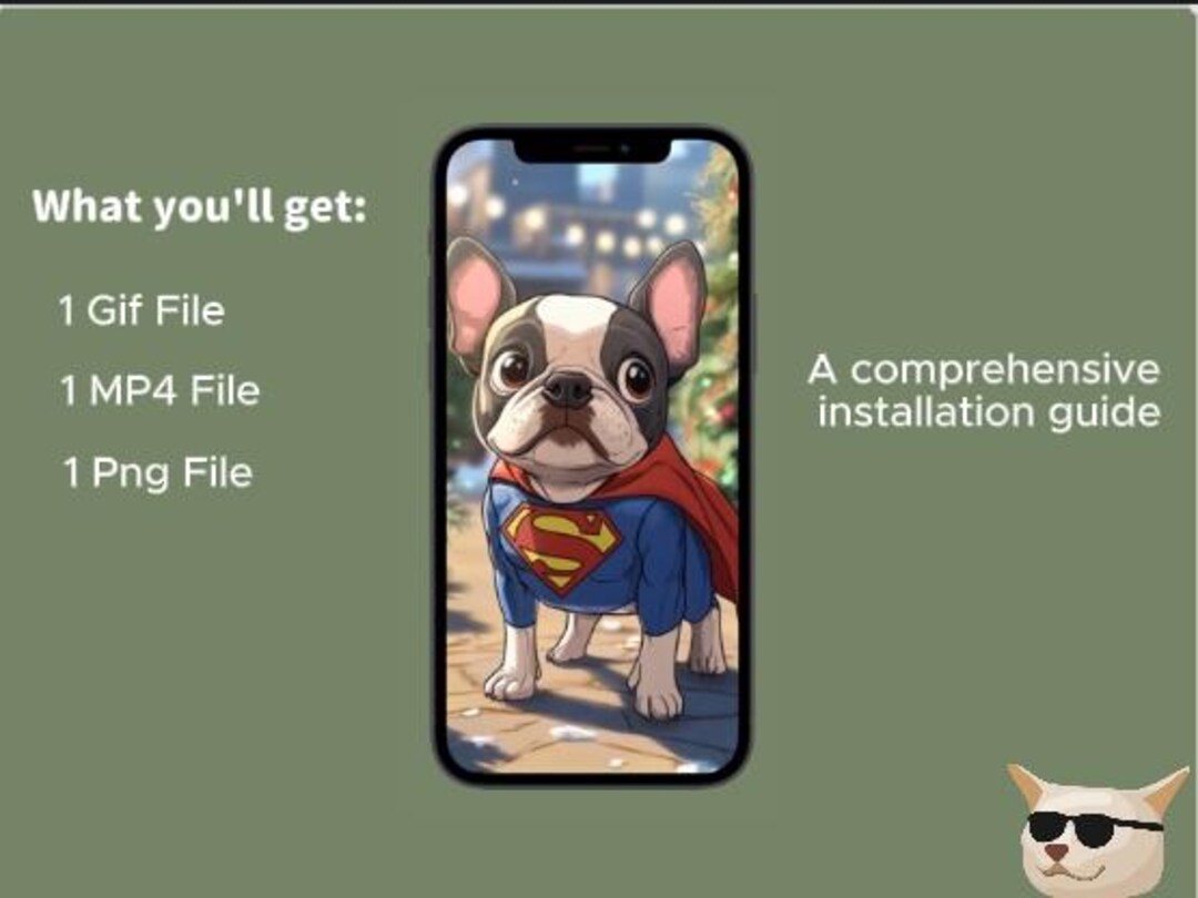 A Pug Dog Dressed in a Superman Suit Looking Confused. Android Live ...