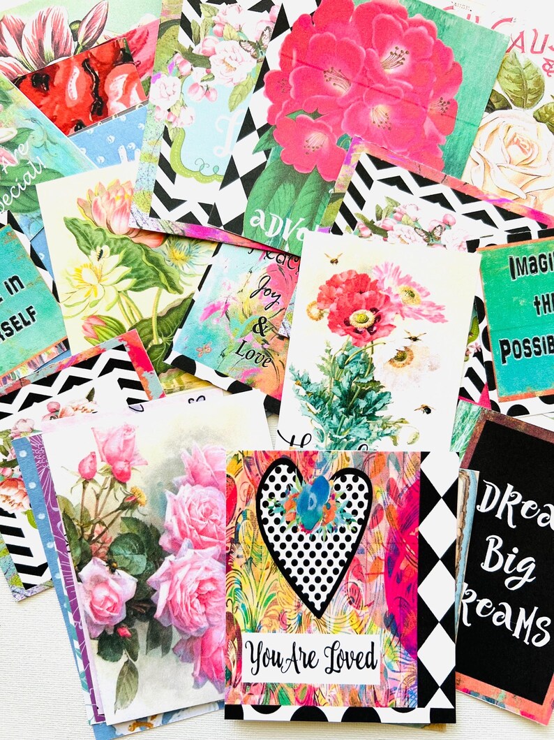 Scrapbook Paper Kit 30 Piece Paper Kit for Junk Journals Scrapbooks ...
