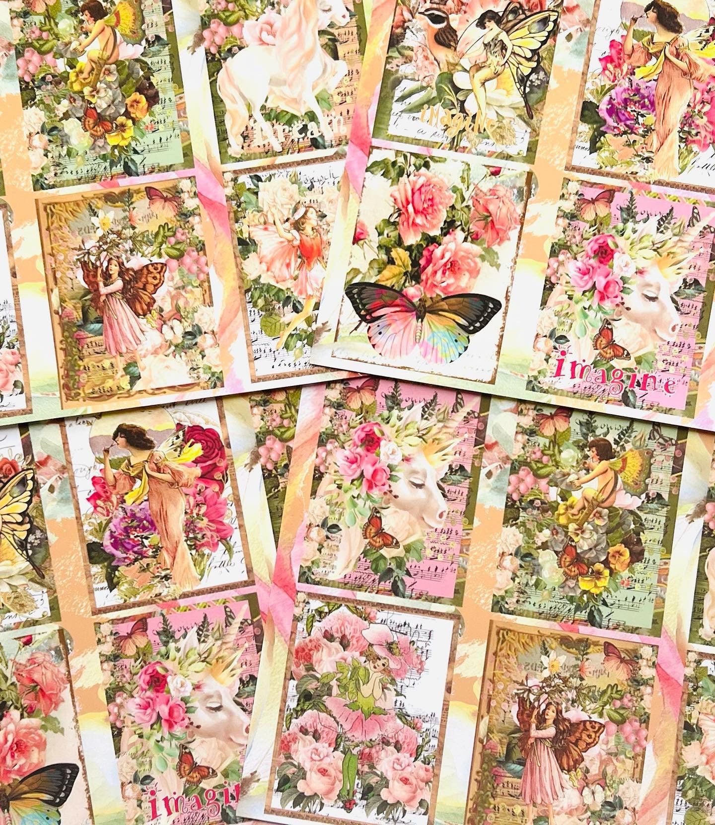 Fairy Junk Journal Kit, Junk Journal Supplies Scrapbook Papers Vintage ...